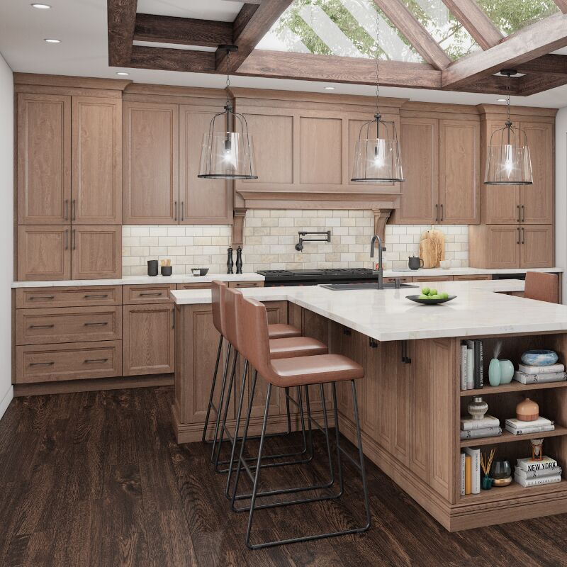 Oxford Toffee Kitchen Cabinets | CabinetSelect.com